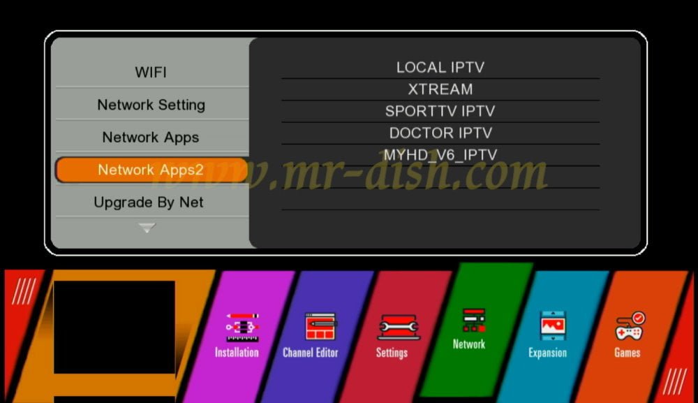 GX6605S HW203 U38 Menu IPTV - Mr-Dish