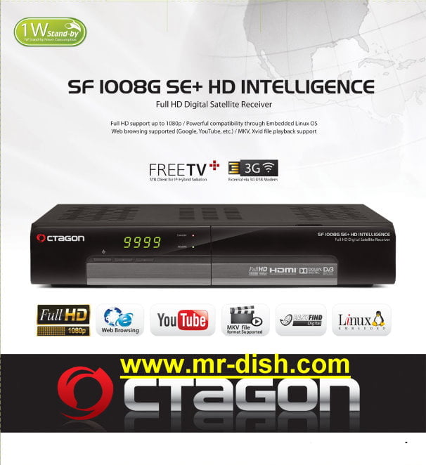 OCTAGON_SF1008G_SE+_Full-HD_INTELLIGENCE_front4_web - Mr-Dish