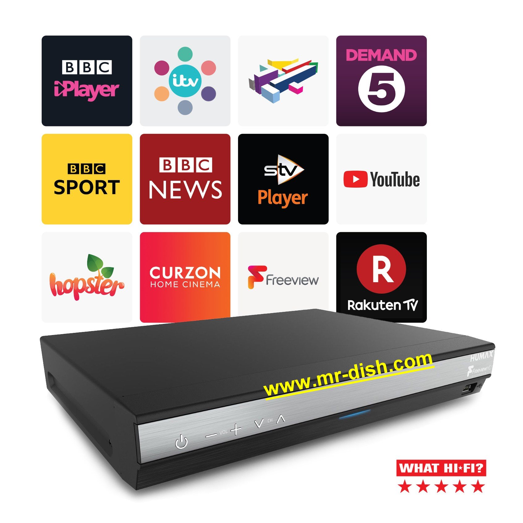 HUMAX FREEVIEW HDR-2000T SET TOP BOX SOFTWARE & APPS - Mr-Dish