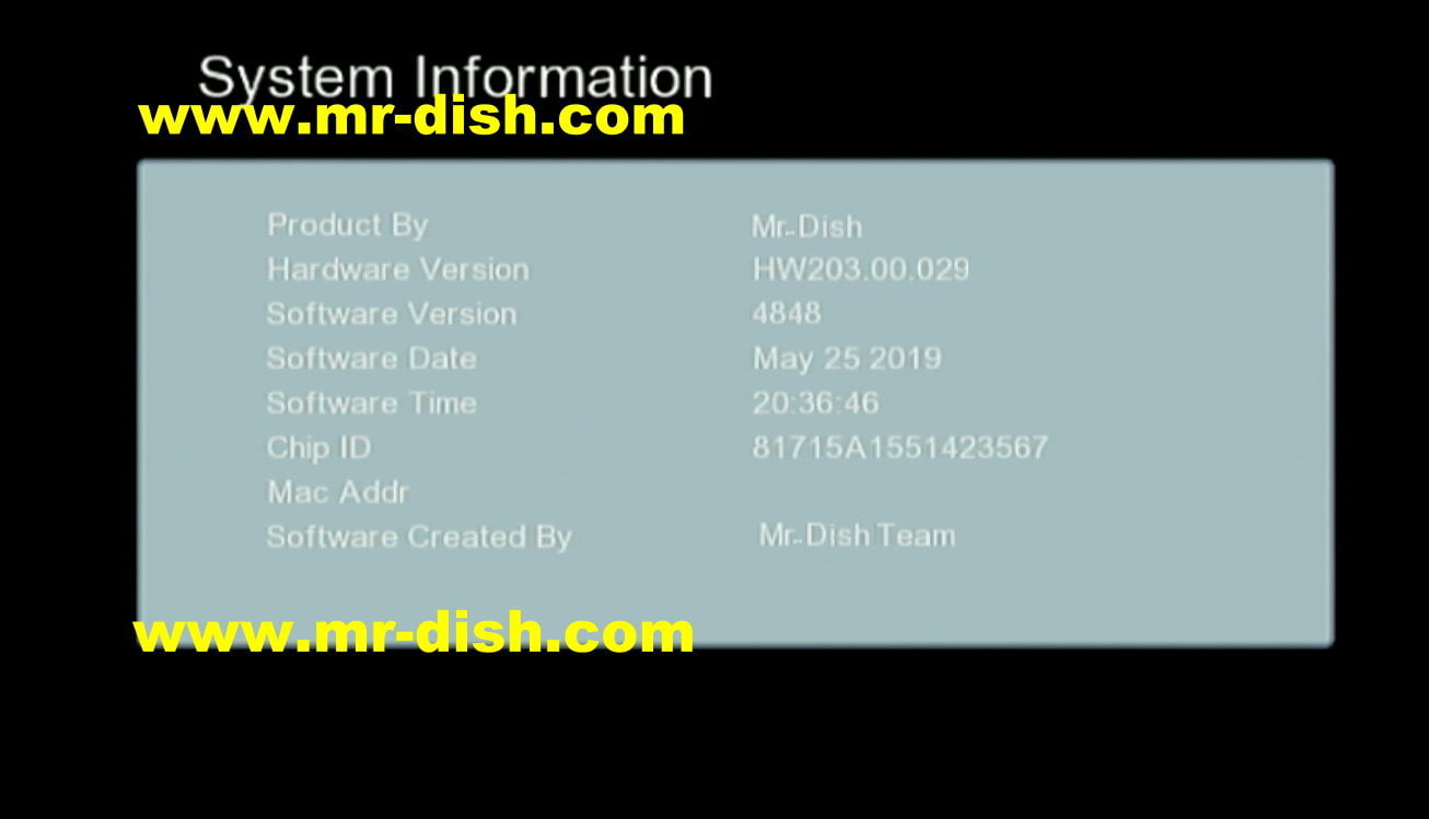 HW 203.00.029 GX6605S BOARD RECEIVER CLINE OK POWERVU SOFTWARE - Mr-Dish