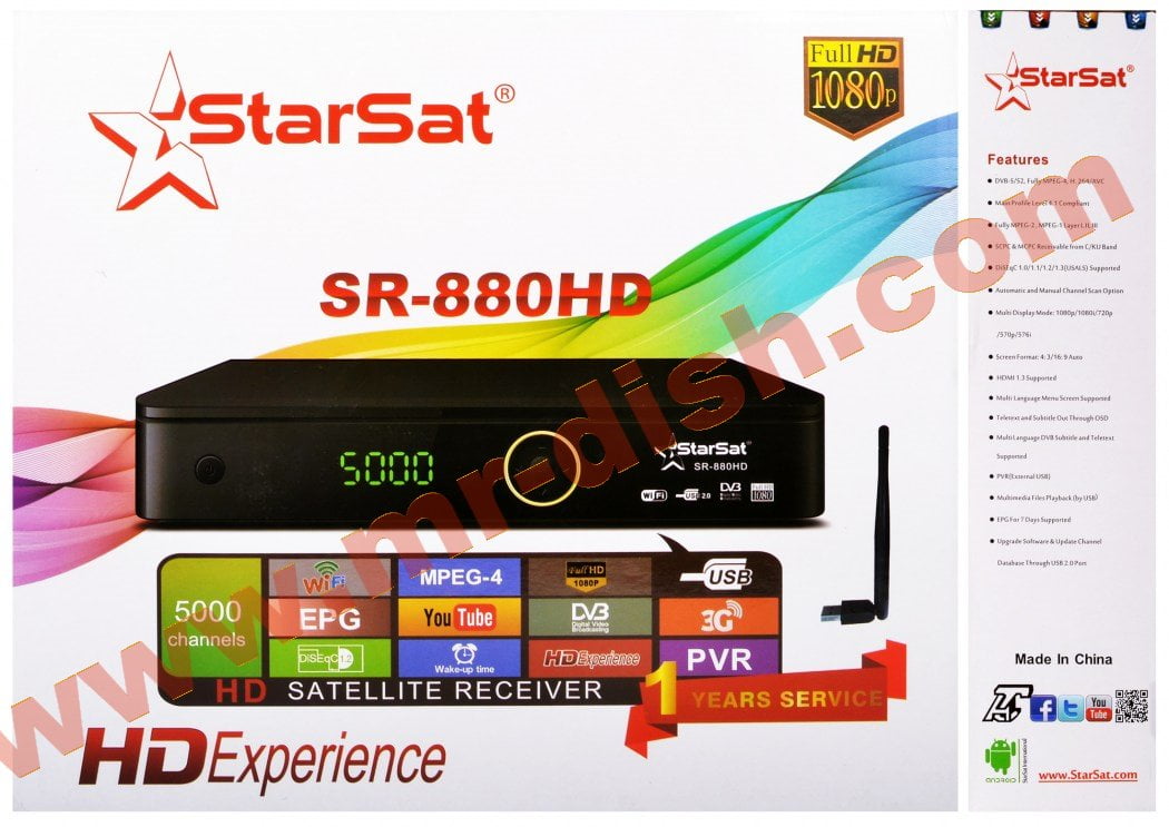 StarSat SR-C10 HD Satellite Receiver Software, Tools - Mr-Dish