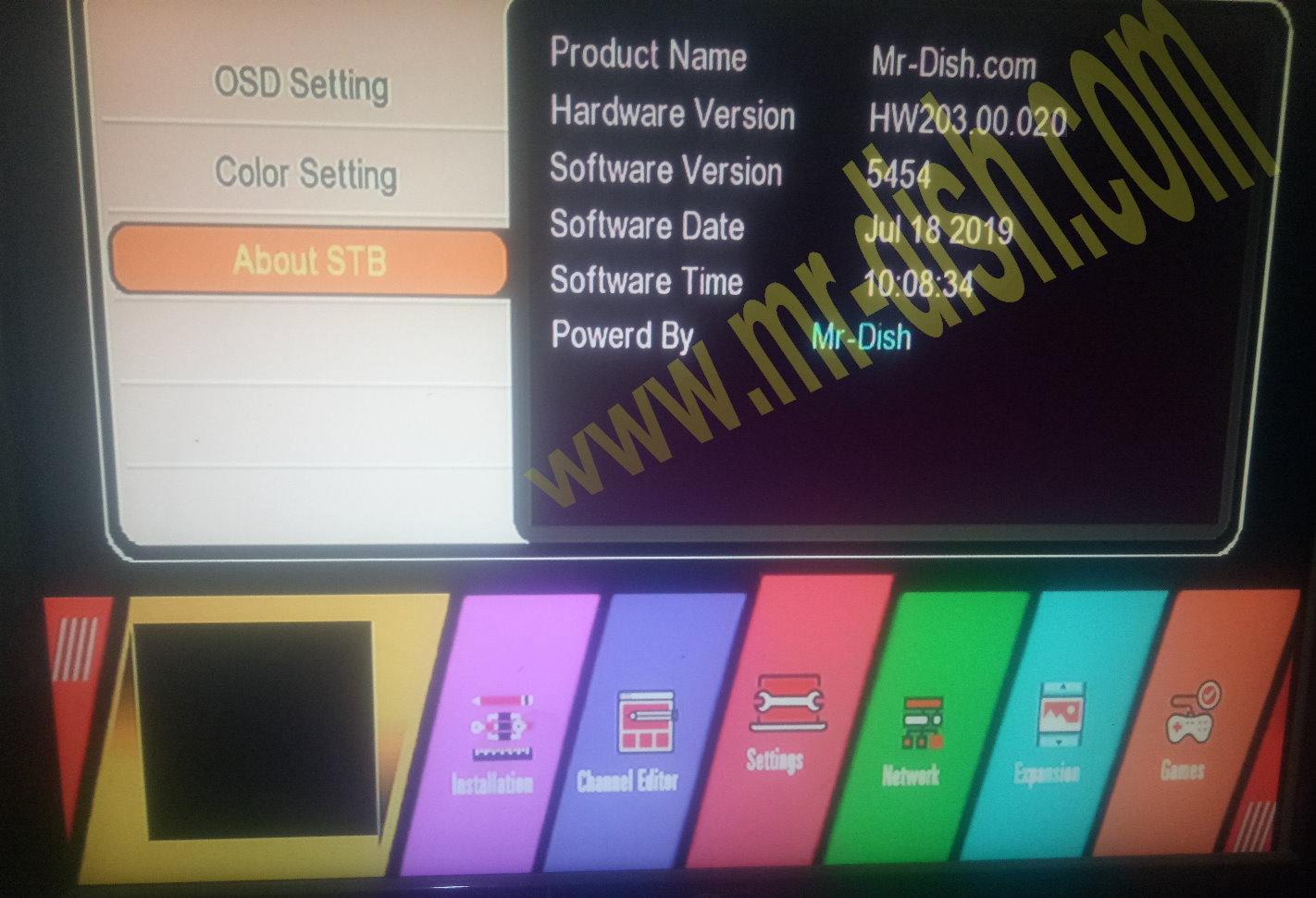 GX6605S HW203.00.020 CCCAM & TEN SPORT OK SOFTWARE - Mr-Dish