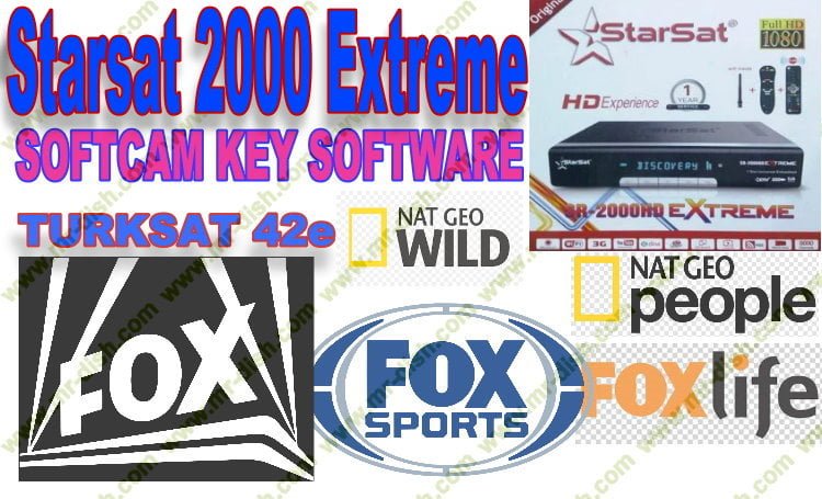 Starsat sr-2000HD Extreme Receiver Fox Network Turksat 42e New Softcam Download - Mr-Dish