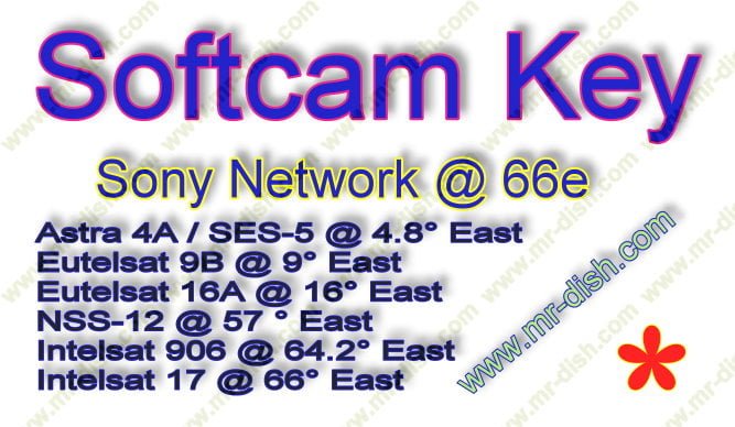 Powervu Softcam key @ 66e Sony Network and Many More - Mr-Dish