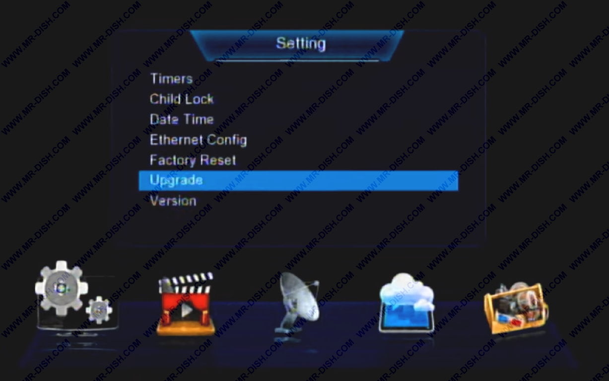 Setting Upgrade 1506 TV - Mr-Dish