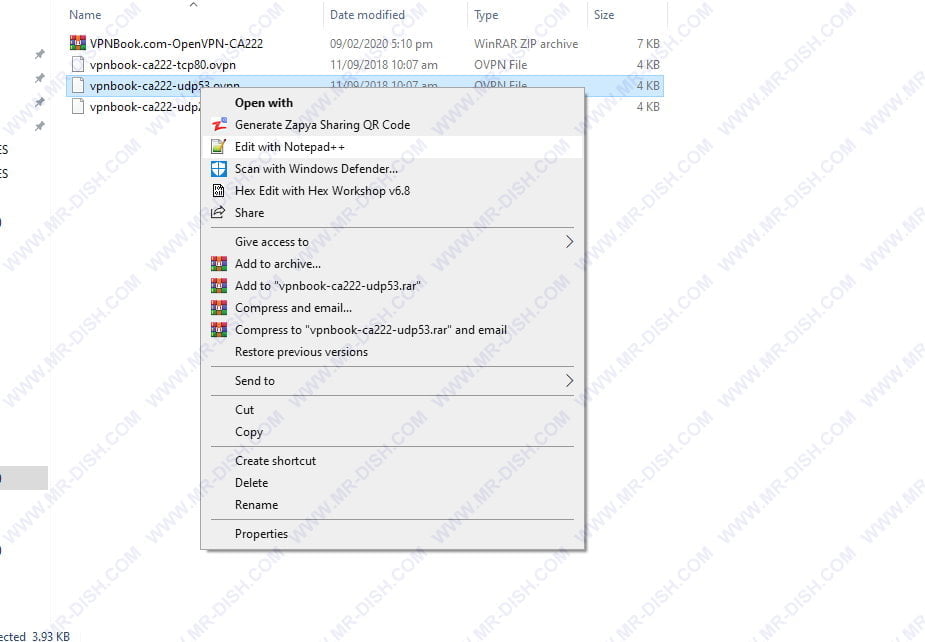 Opn Notepad - Mr-Dish