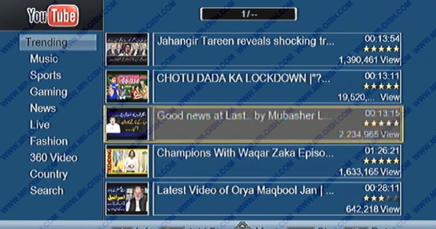 youtube ok - Mr-Dish