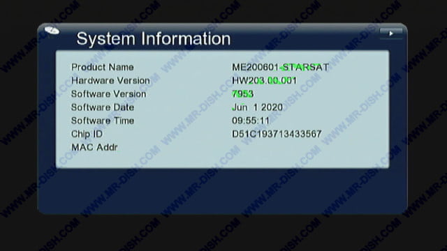 STARSAT SR-3500HD CA GX6605S SOFTWARE WITH OSSHARE