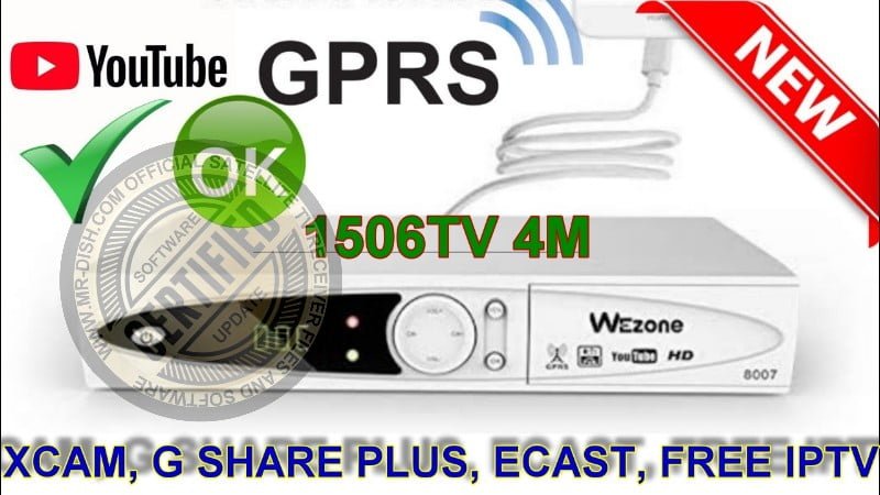 WEZONE 8007 1506TV SOFTWARE WITH XCAM AND G SHARE PLUS