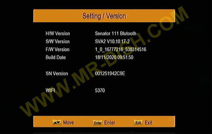 Senator 111 Blutooth New Software Version - Mr-Dish