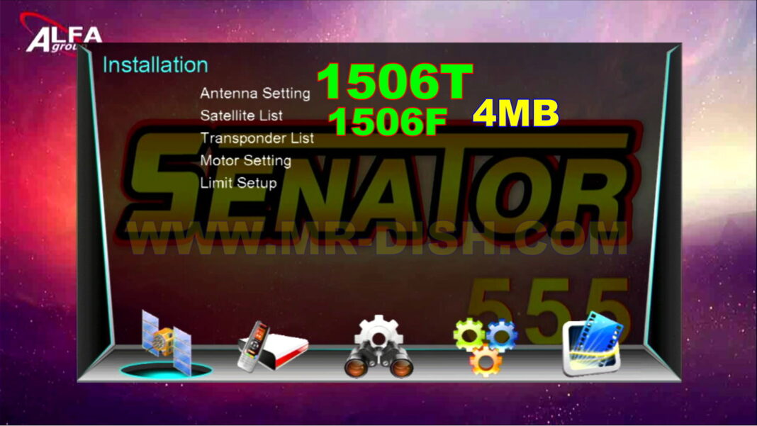 SENATOR 555 1506T 4M RECEIVER SCB1 NEW SOFTWARE - Mr-Dish