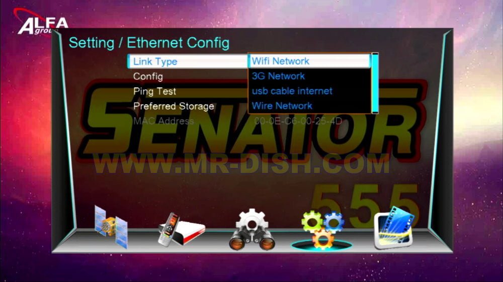 Senator 555 1506T Network - Mr-Dish